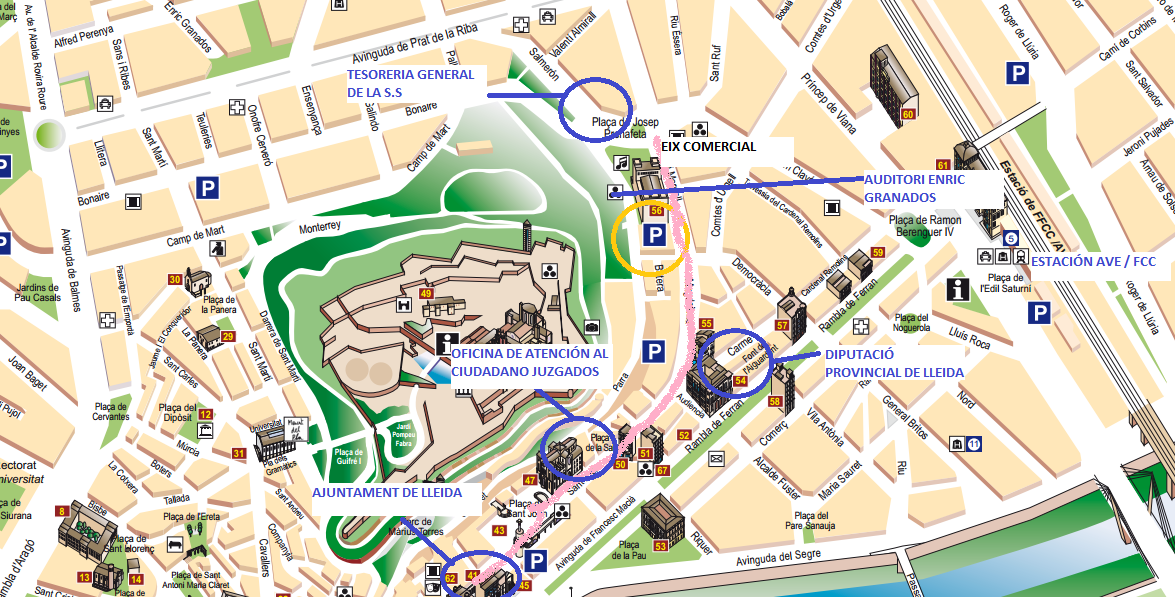 Parking en Rotación en el Centro de Lleida